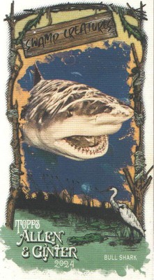 2024 Topps Allen and Ginter Mini Swamp Creatures #SC24 Bull Shark Card ...