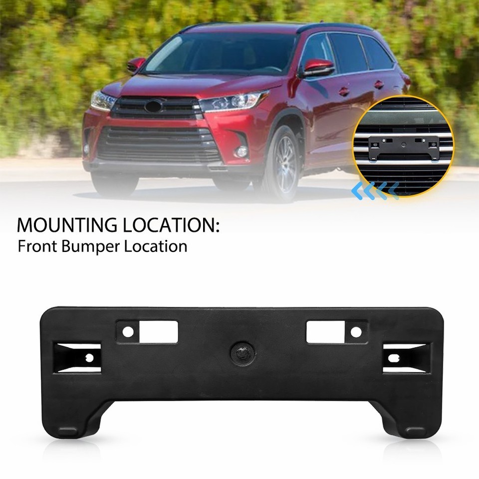 521140E130 Front License Plate Tag Frame Bracket Fit Toyota Highlander ...