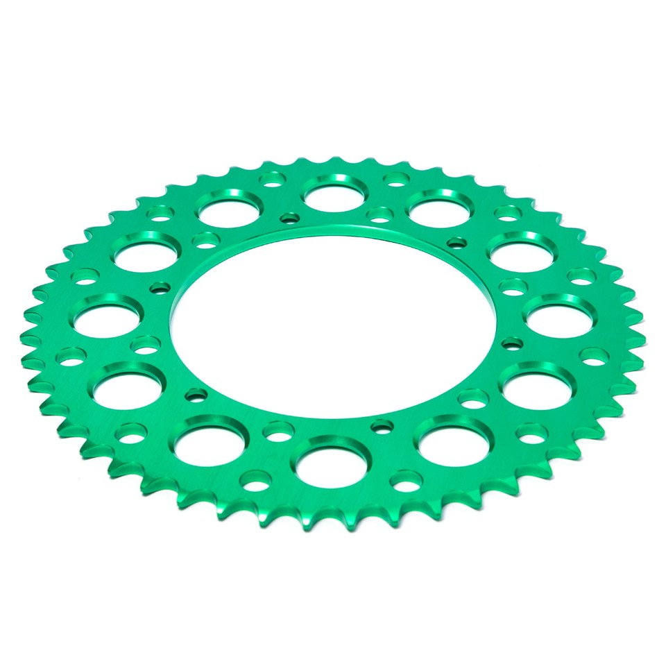 520 Pitch 49T Rear 15T Front Green Sprocket Chain Kit for Kawasaki 03 ...