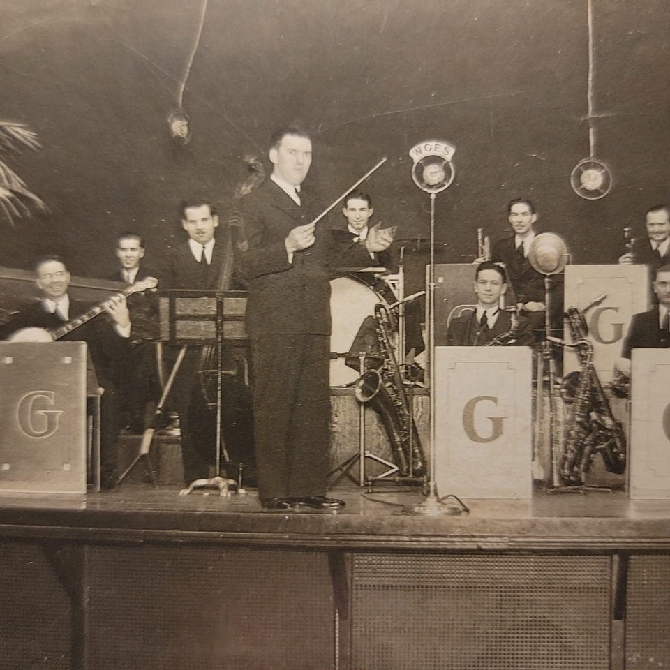 VINTAGE PHOTO OLD CHICAGO GUYON PARADISE BALLROOM BAND ORCHESTRA MUSIC ...