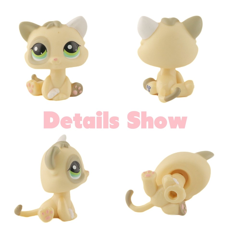 2pcs Pet Shop LPS Sitting Kitten Cat with LPS Accessories Who Love LPS ...