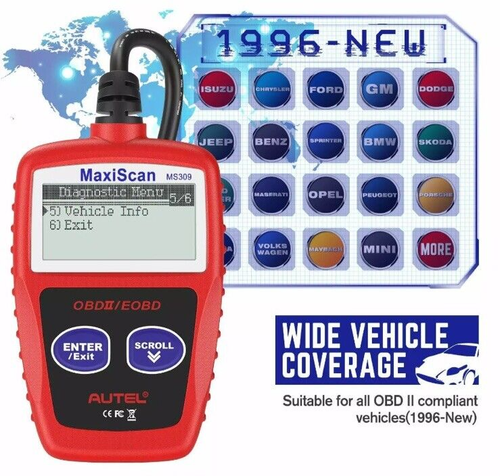 Autel MaxiScan MS309 OBD2 Fault Code Reader Scanner OBDII Auto ...