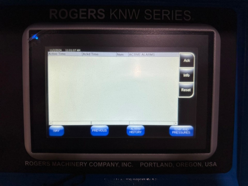 KOBELCO OIL FREE, KNW SERIES, 40 HP AIR COMPRESSOR '' TWO STAGE, 41 HRS ...