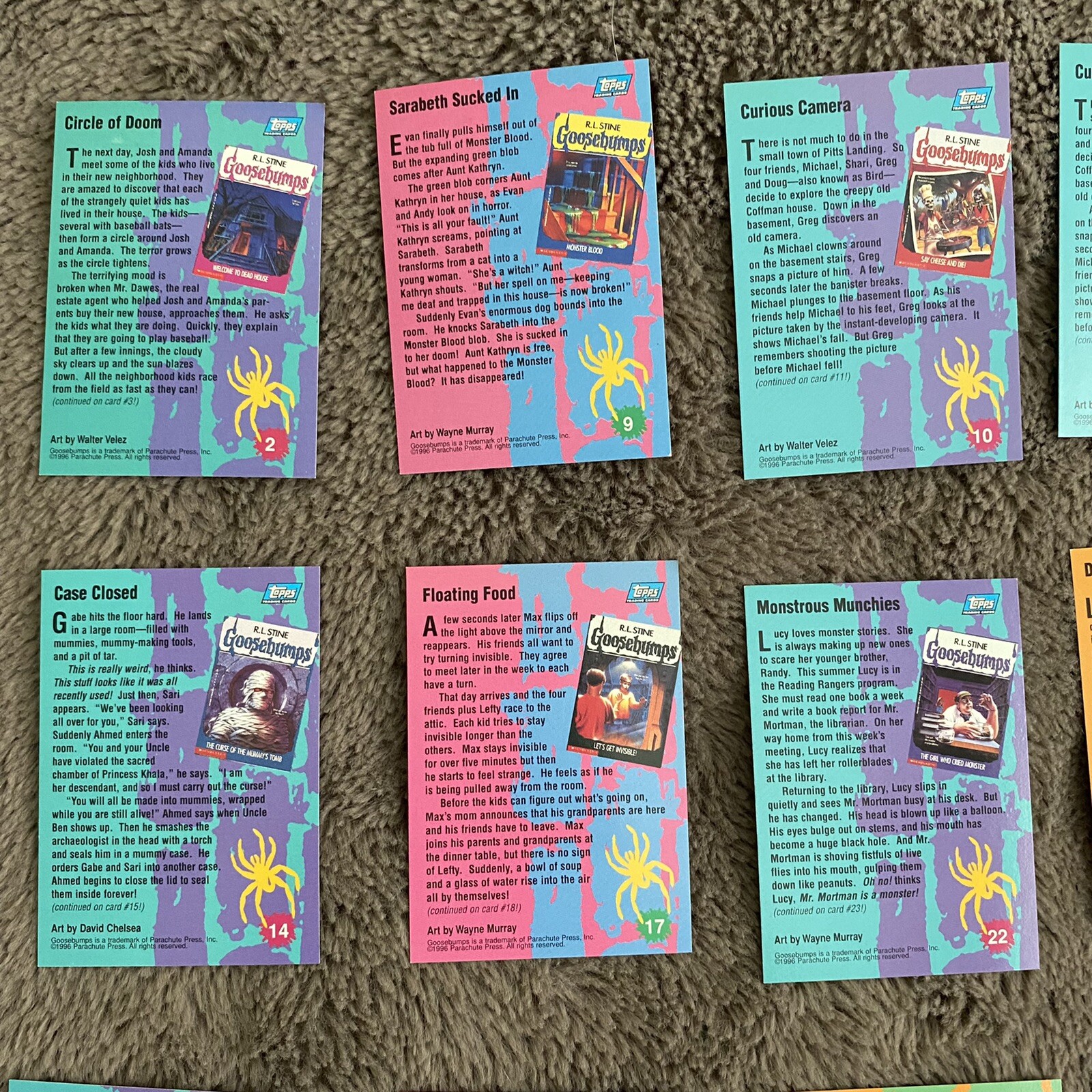 1996 Topps Goosebumps 20 Trading Card Lot Cards | eBay