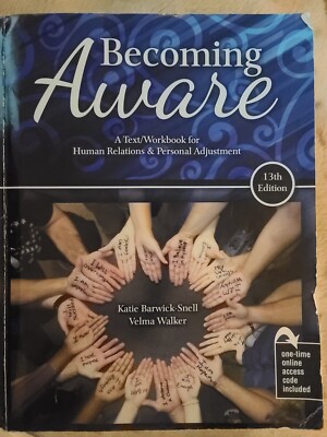 VG34+Access codes Becoming Aware: A Text/Workbook For Human..., Velma ...