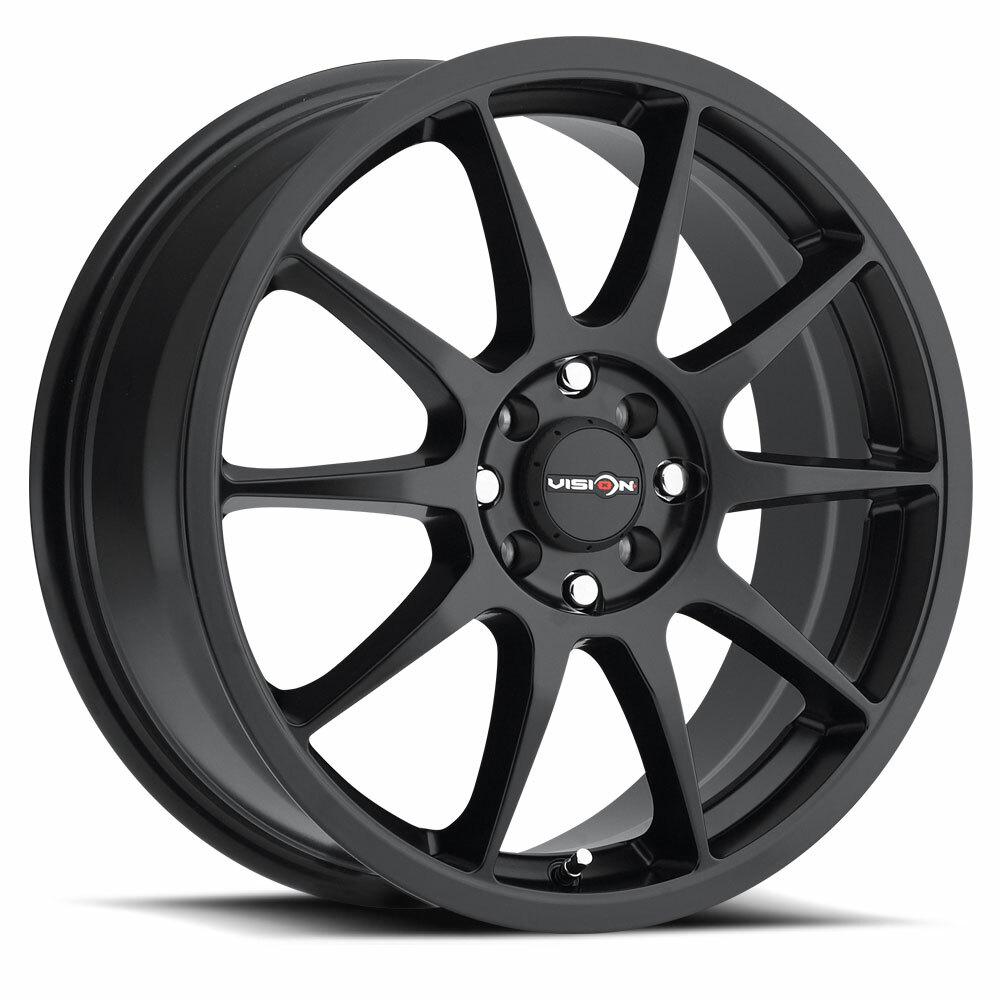 17 inch 17x7 Vision 425 BANE Matte Black wheel rim 4x4.5 4x114.3 +42 | eBay
