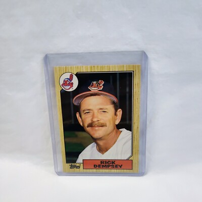 1987 Topps MLB Cleveland Indians Rick Dempsey #28T Baseball Card | eBay