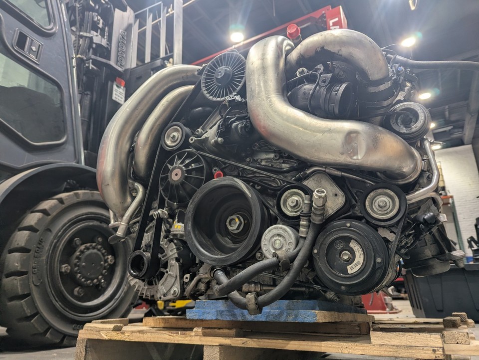 12-19 Mercedes SL550 R231 M278 Engine Motor 4.6L RWD 123K (Water Pump ...