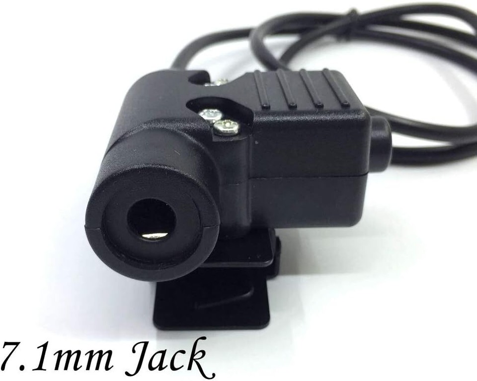U94 PTT Military Adapter 2 Pin 7.0mm Plug Push to Talk for Kenwood ...