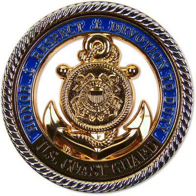 United States Coast Guard Challenge Coin Brass Collectible Enameled ...
