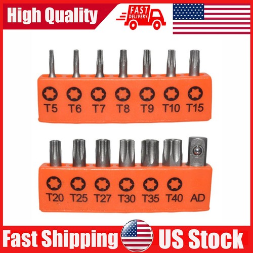 14PC Tamper Proof Security Bit Set Torq Hex Star Spanner Tri Wing Screwdriver | eBay