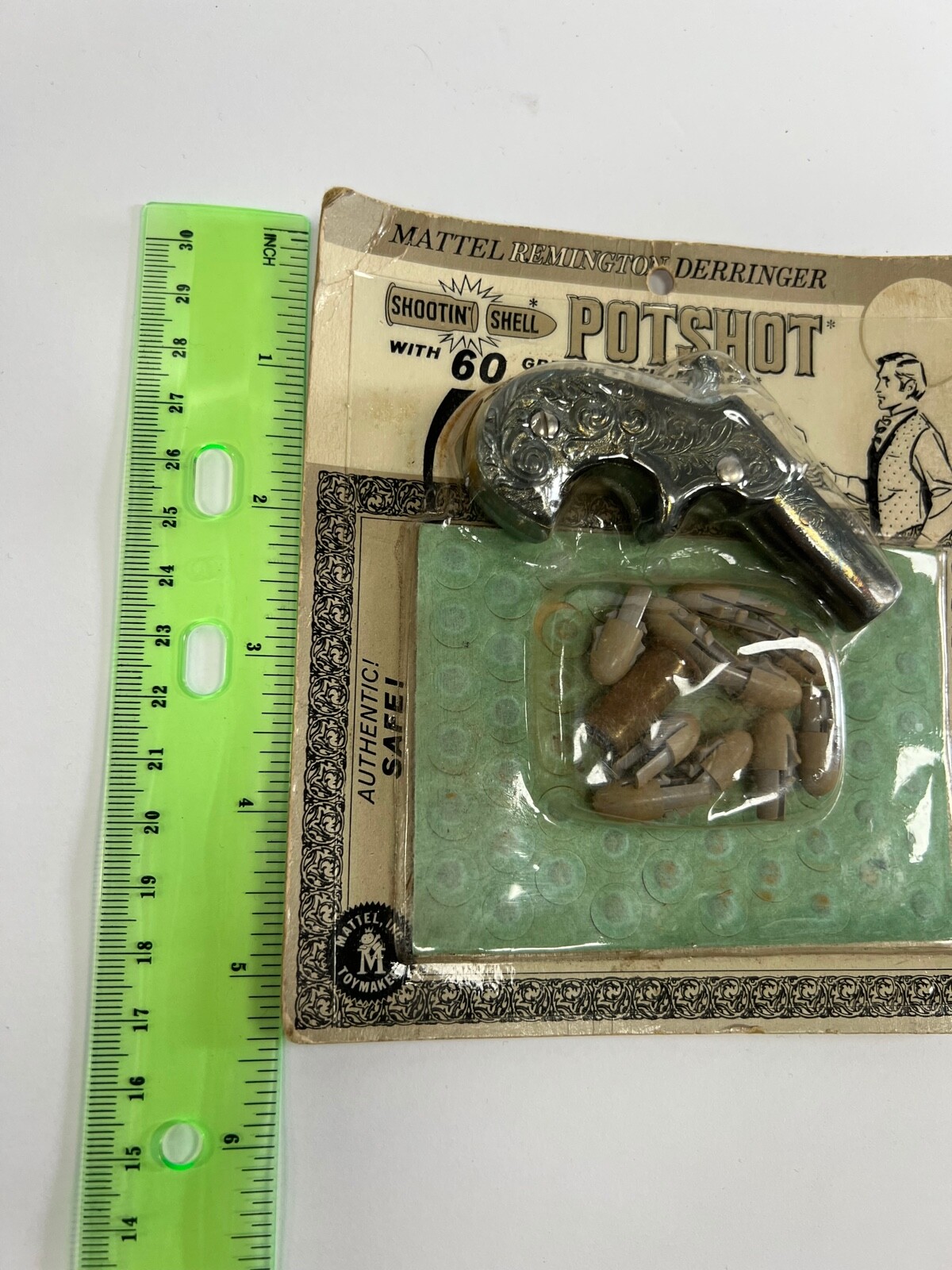 Antique 1959 MATTEL Shootin Shell Remington Potshot Engraved Gun ...