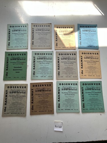 The Railway Observer Magazine X12 Volume 18 1948 Complete | eBay UK