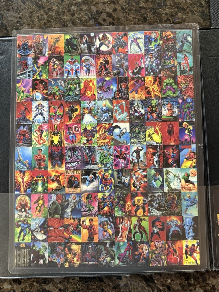 Original 1992 And 2024 Joe Jusko Marvel Masterpiece Master Set Rare ...