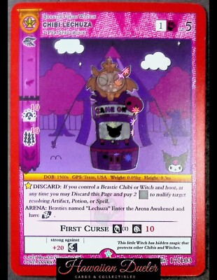 MetaZoo - Kuromi's Cryptid Carnival - Chibi Lechuza - Reverse Holo #17 ...