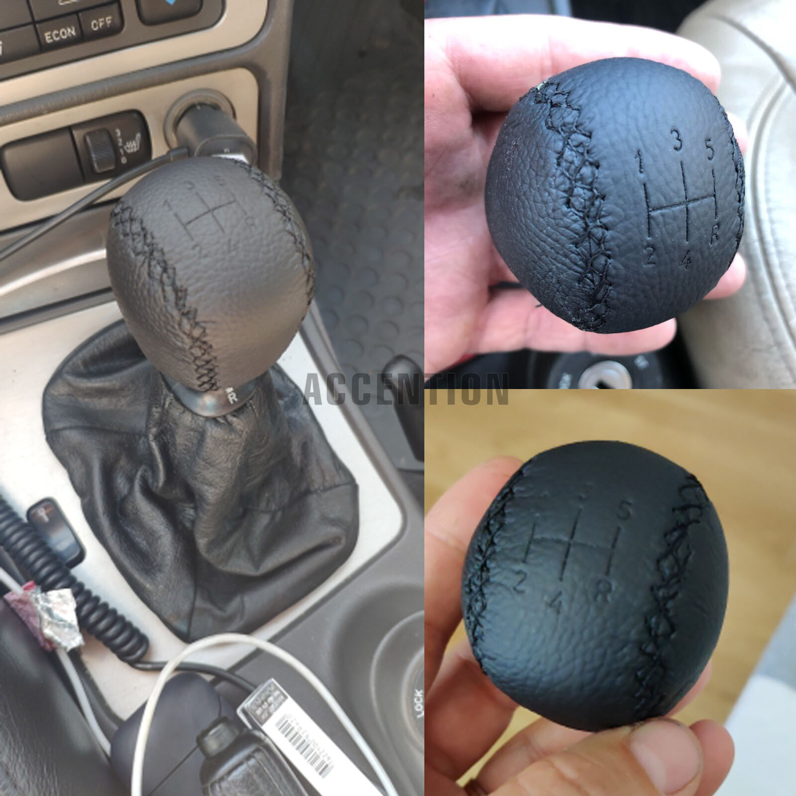 5 Speed Accessories Leather Gear Shift Konb For SAAB 95 9-5 (1998-2010 ...