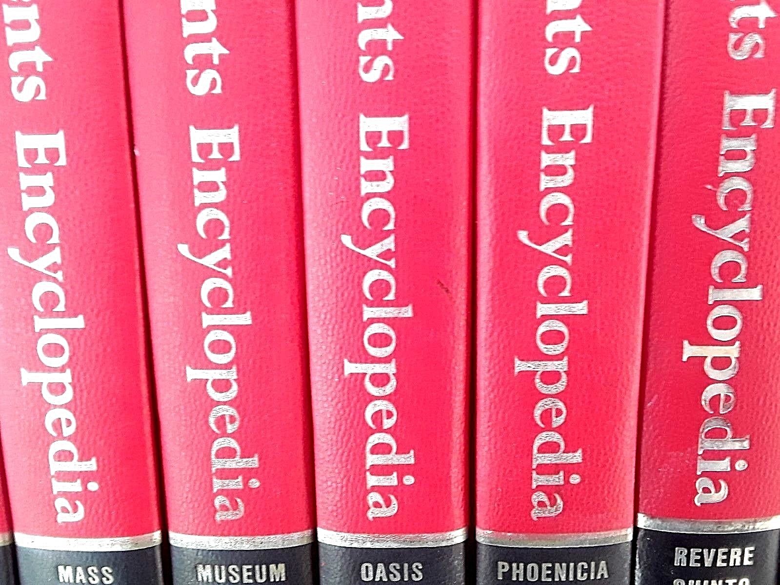 Merit Students Encyclopedia Complete Set w/Dictionaries Red/Black ...