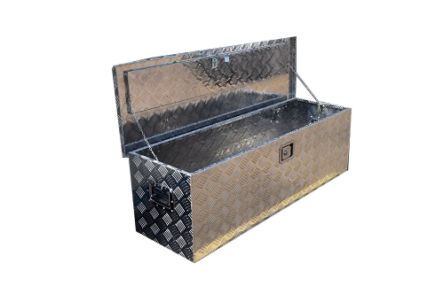 282 US PRO ALUMINIUM CHEQUER JOB SITE STORAGE CHEST TOOL BOX VAN TRUCK ...