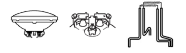 GE Replacement Sealed Beam Jabsco Xylem 67296-0000 Searchlight Boat ...