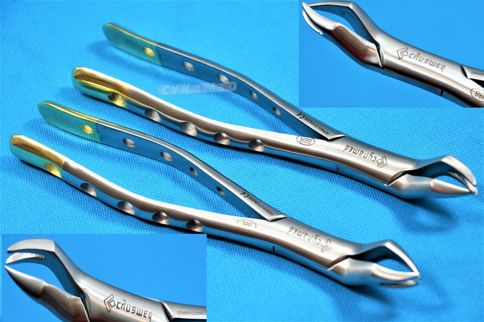 Dental Extracting Forceps 88R & 88L Molar Tooth Surgical Instruments ...