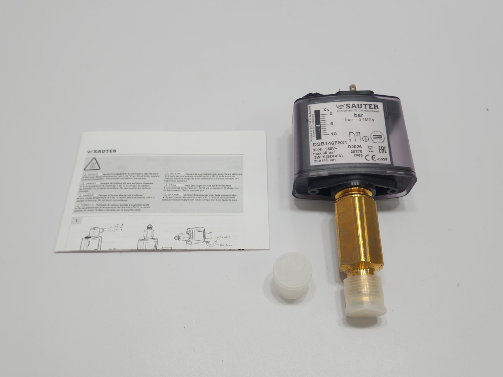 SAUTER DSB146F931 PRESSURE MONITOR FOR FUEL 250VAC | eBay