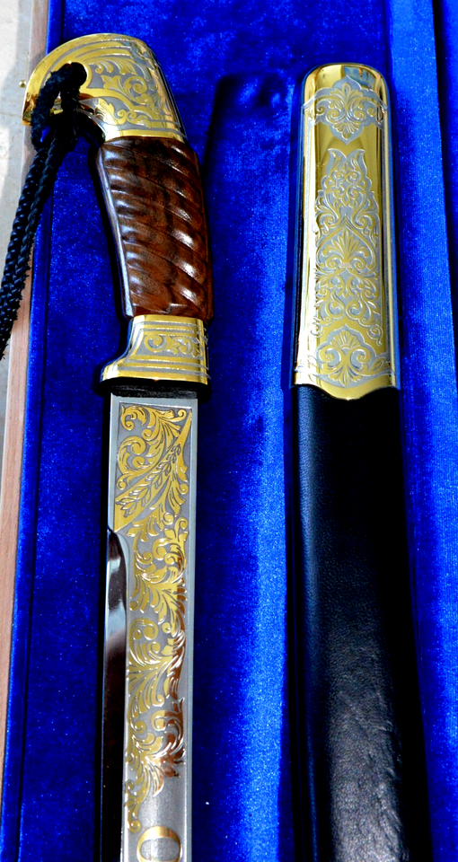 RUSSIAN AWARD MILITARY COSSACK SWORD BULAT WEAPON DAGGER ARMY DIRK ...