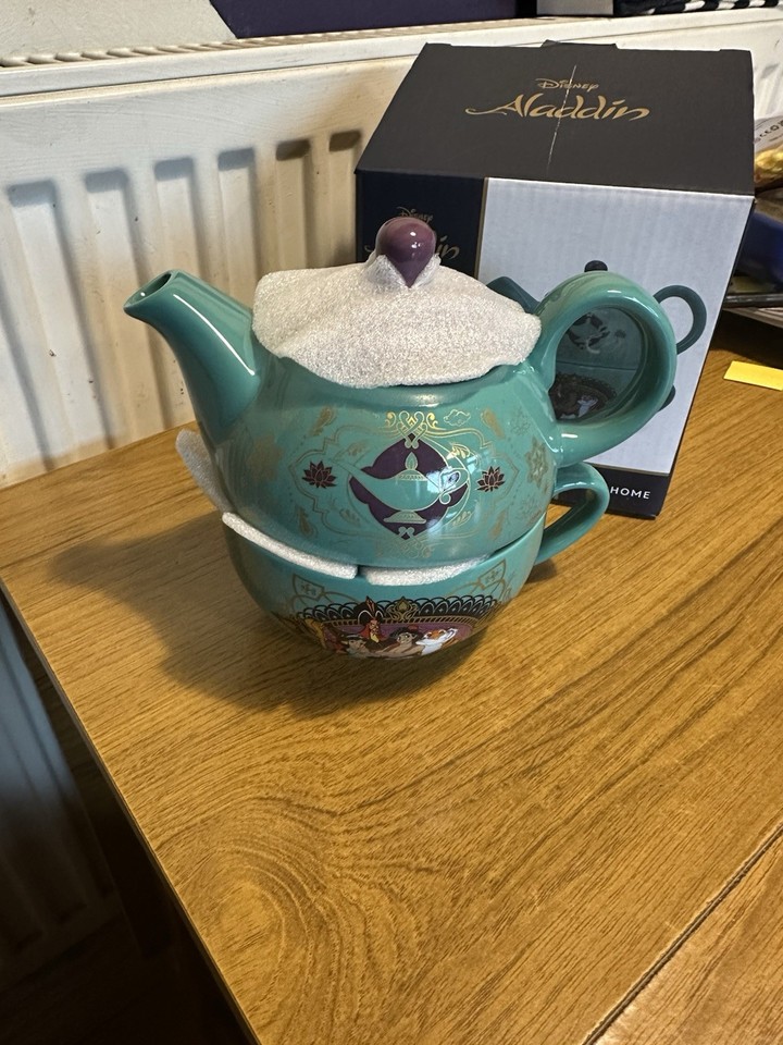 Disney Aladdin Disney Home Tea for One Teapot with Cup and Lid Gift Set ...
