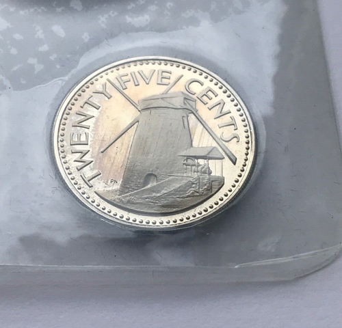 1974 PROOF 25 CENT WINDMILL BARBADOS COIN | eBay
