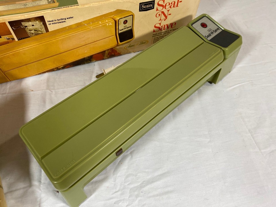 Vintage 1970’s SEARS "Seal-N-Save" Vacuum Food Sealer w/Box Open Box | eBay