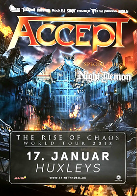 ACCEPT 2018 BERLIN - orig. Concert Poster - Konzert Plakat - DIN A1 | eBay
