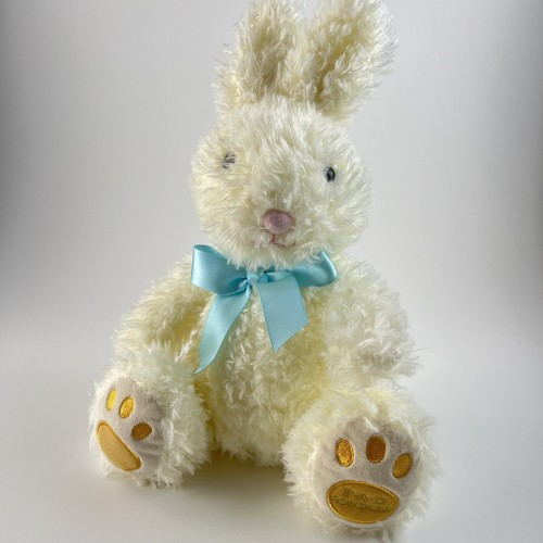 FAO Schwarz Stuffed Animal Bunny Rabbit Plush Toy 13” Blue Ribbon ...