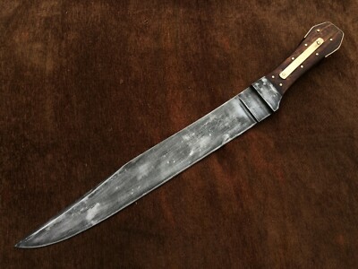 Handmade 5160 Spring Steel Antiqued "James Bowie No.1",Guardless Coffin ...