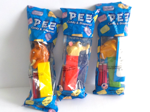 3 PEZ Dispensers "Ice Age 2" Sealed Manny Diego Scratch RETIRED 2006 | eBay