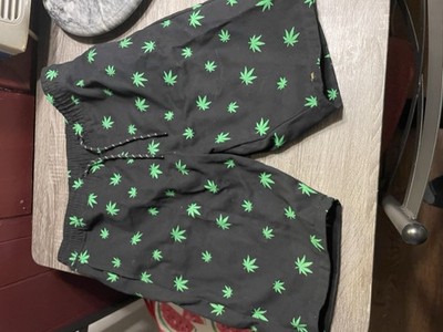 Men’s Marijuana Print Cotton Shorts Size L | eBay