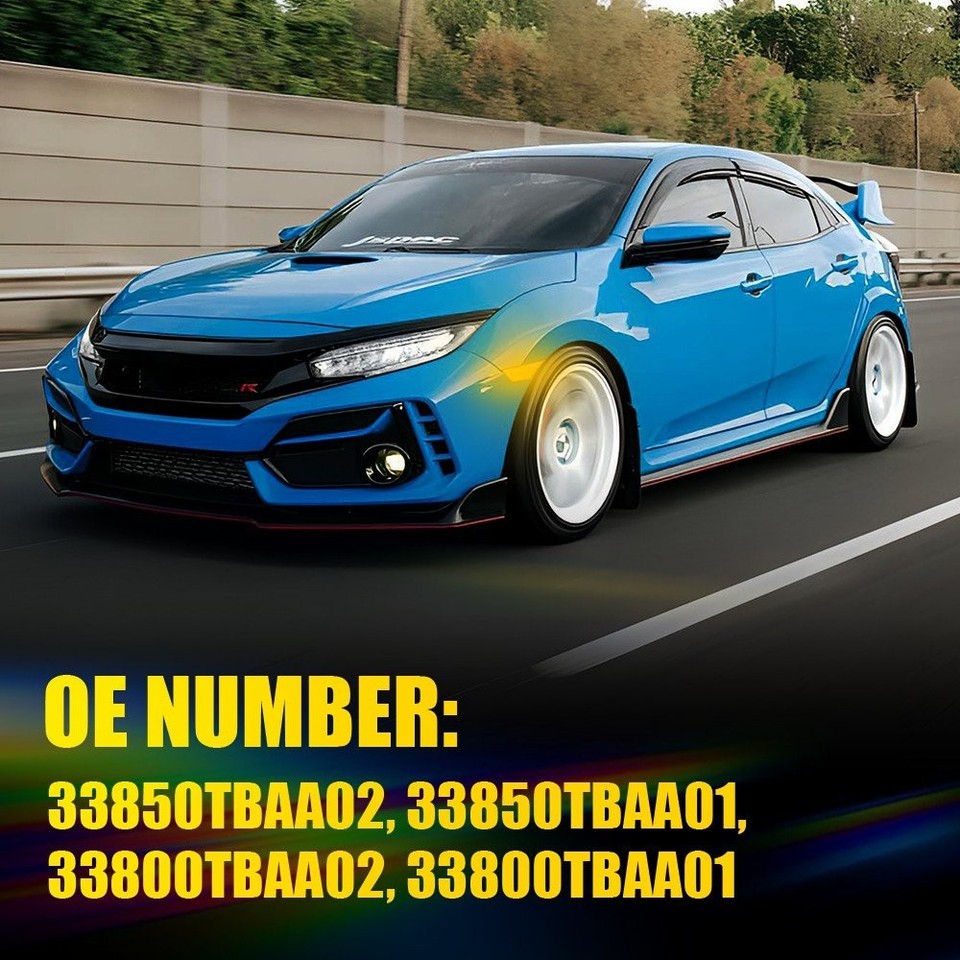 2Pcs Fit 2016-2021 Honda Civic LED Switchback Sequential Signal Side ...