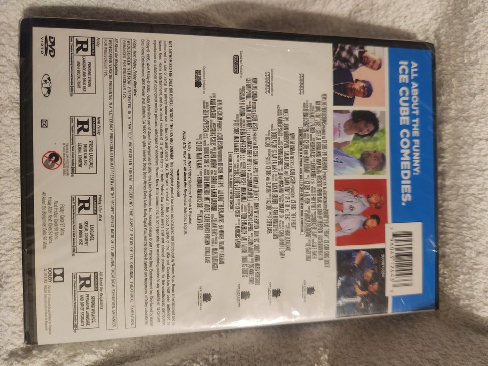 Ice Cube Collection DVD Friday Trilogy All About The Benjamins BUY 3 ...