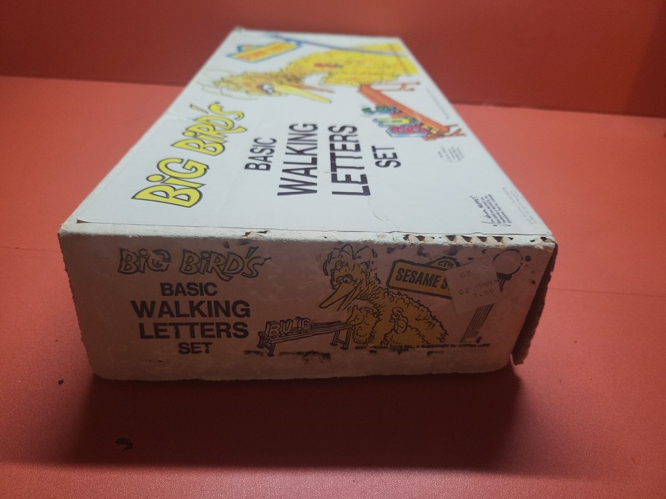 Vintage 1972 Sesame Street Big Birds Basic Walking Letters Set ...