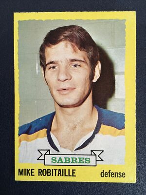 1973-74 Topps #121 Mike Robitaille Buffalo Sabres NHL Hockey Card EX ...