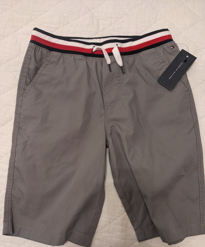 Tommy Hilfiger Boy's Elastic Waist Shorts Monument Size Medium(10/12 ...