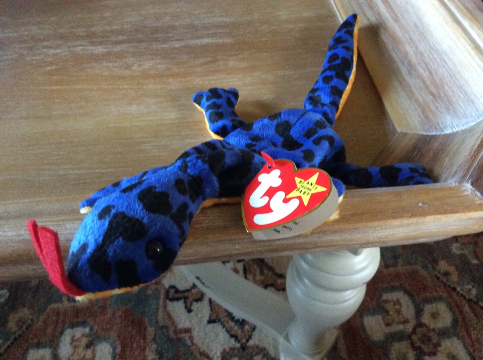 Ty Beanie Baby, Lizzy The Lizard. 1995, Style 4033, New, Mint, Rare PVC ...