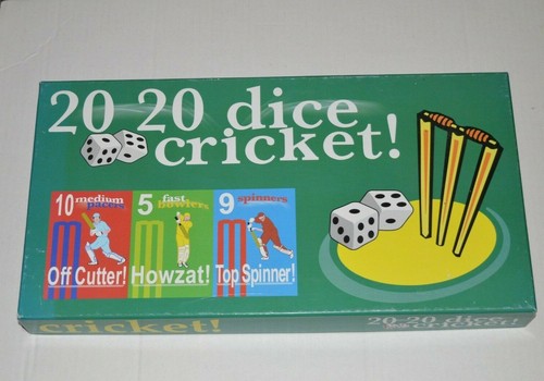 Dice Cricket Board Game Regent Sporting Goods Twenty20 One Day Test ...