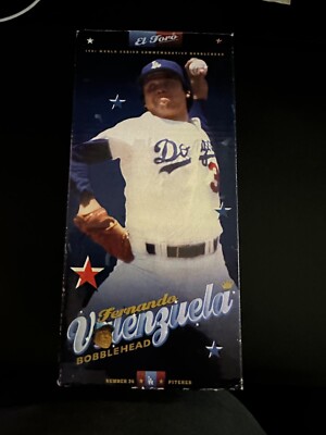 BLUE BASE Fernando Valenzuela 2006 Los Angeles Dodgers Bobblehead SGA ...