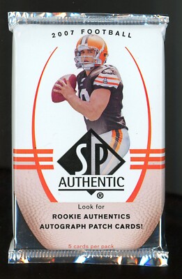 2007 SP Authentic HOBBY Pack Frm Box Adrian Peterson Calvin Johnson ...