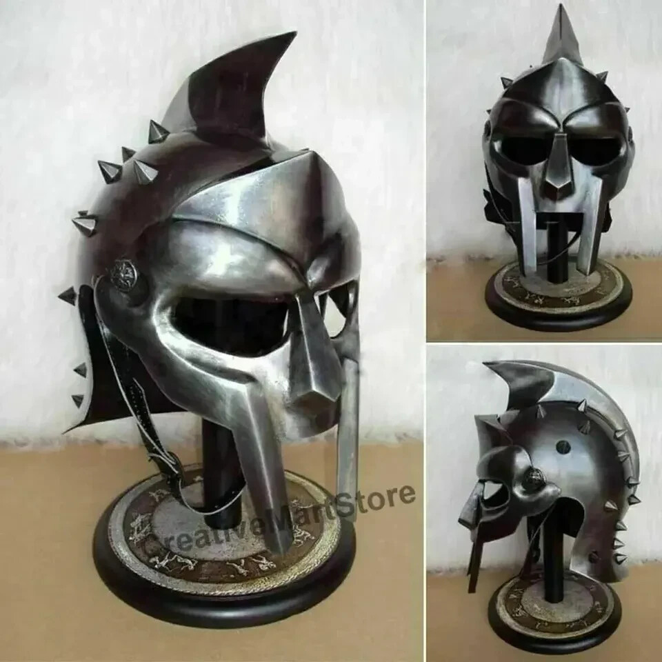 New Christmas Gladiator Maximus Medieval Armor Helmet Knight Spartan ...