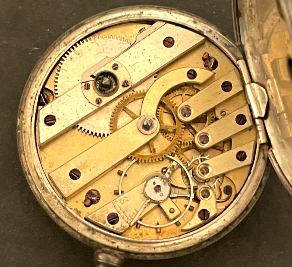 Antique J. Harrison Liverpool Pocket Watch Parts Good Balance Key Wind ...