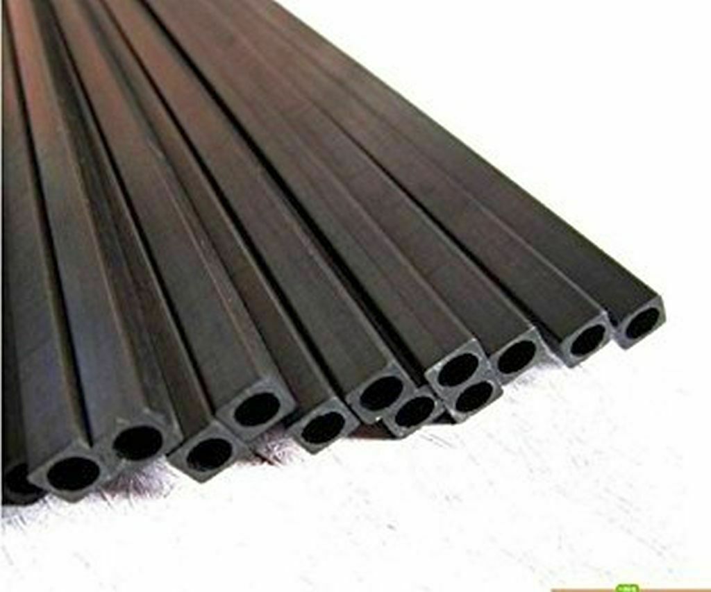 5x 200mm Lengths Carbon Fibre Tubes Rods Strips: 2,3,4,5,6,8,10,12,15 ...