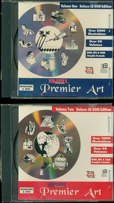 Publisher's Paradise PREMIER ART VOLs 1 & 2 CD-ROMs. Get Your Documents Noticed! | eBay