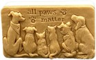 ALL PAWS MATTER SILICONE MOLD for soap making and other crafts DOG CAT ...