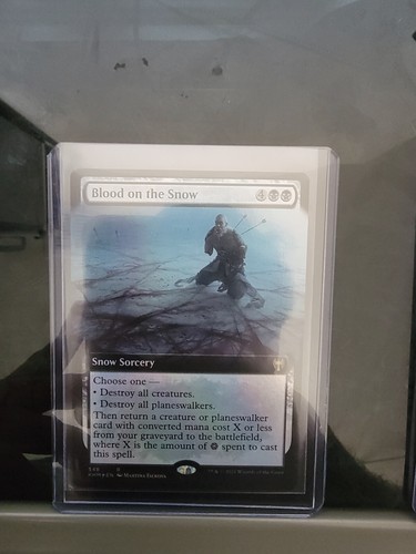 MTG Blood on the Snow (Foil borderless Extended Art) – Kaldheim Magic ...