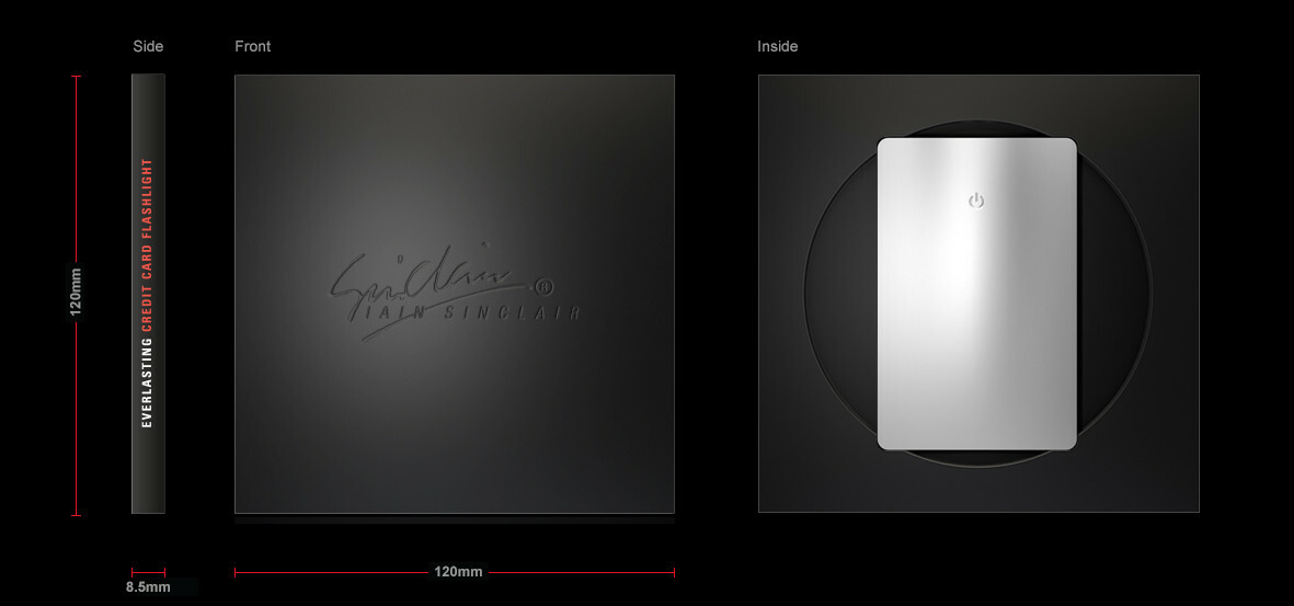 Iain Sinclair EON Classic Everlasting Credit Card Flashlight 20 Lumens ...